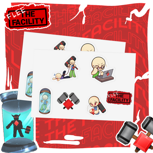 Flee The Facility - Emoticon Vinyl Sticker Pack Sheet (1pc)